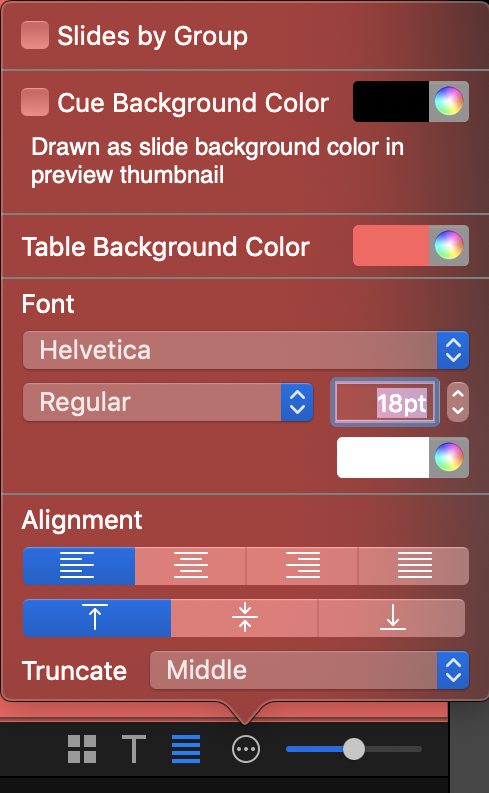 Slide View Options in ProPresenter – Renewed Vision