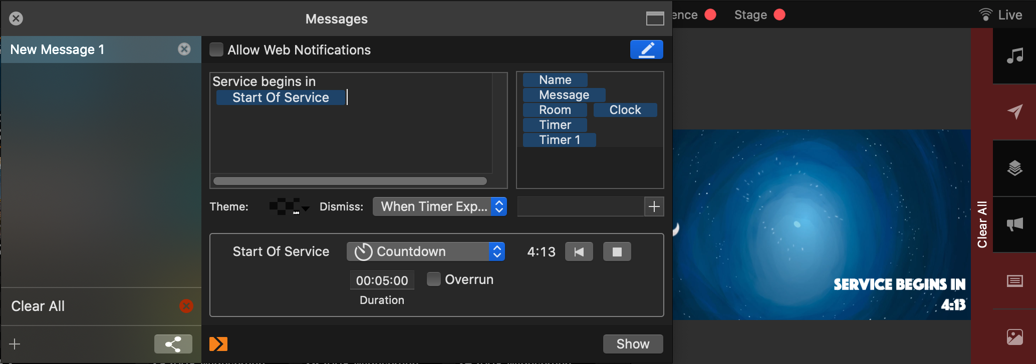 How to Create a Countdown for an Audience Screen – Renewed Vision